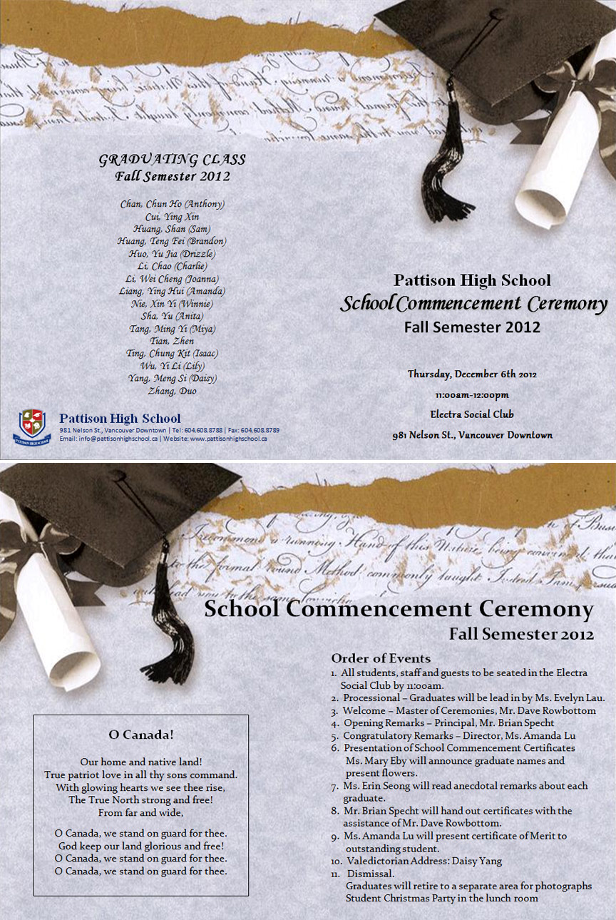 Graduation Ceremony | Pattison School | Private Secondary School In ...
